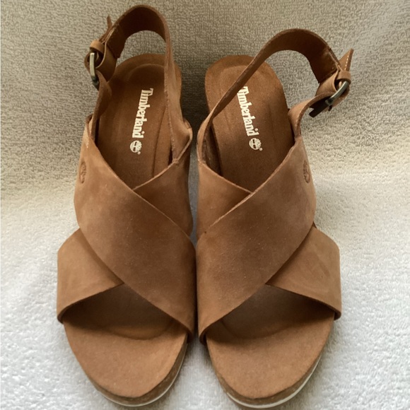 Timberland | Shoes | Timberland Capri Sunset Tan Brown Suede Wedge ...
